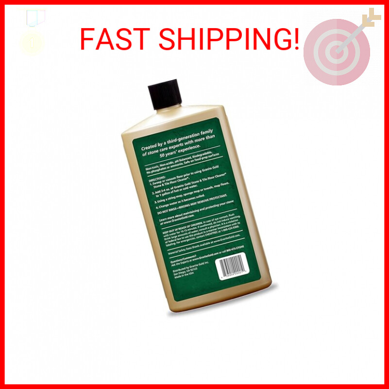 Granite Gold Stone And Tile Floor Cleaner - No-Rinse Deep Cleaning ...