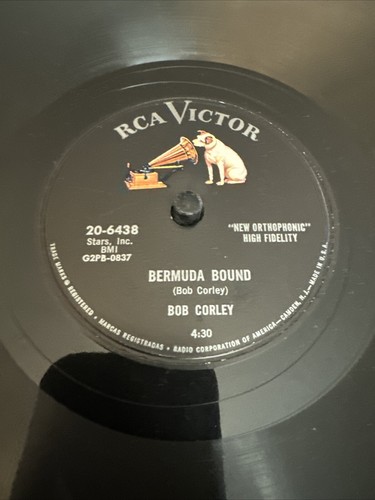 RCA Victor 78 RPM Bob Corley - Bermuda Bound / Jury Duty 20-6438 V++ | eBay