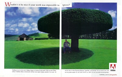1998 Adobe Vintage Magazine Print Ad/Poster Spread | eBay