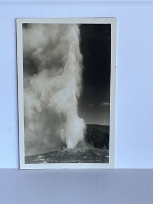 Postcard Old Faithful Geyser Yellowstone Frank Haynes Photographer A20 ...