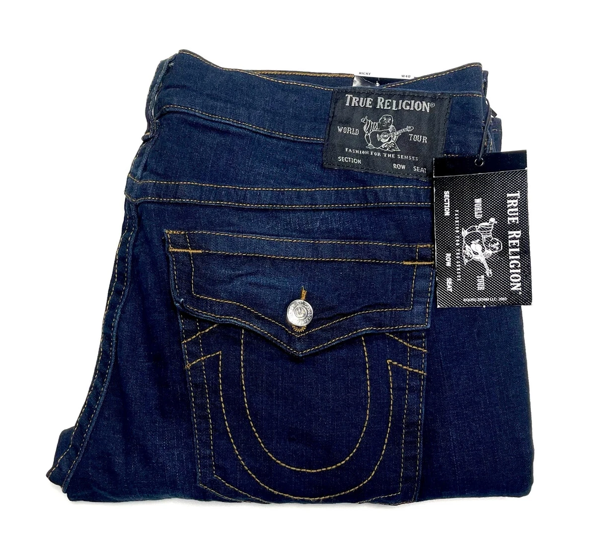 Navy Blue True Religion Jeans