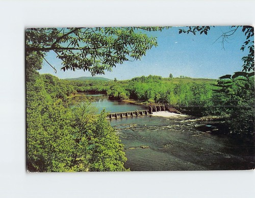 Postcard Upper Dam Battenkill River Greenwich New York USA | eBay
