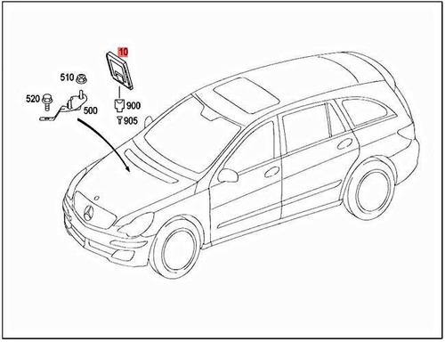 Genuine MERCEDES V251 W164 Pneumatic suspension Cu air suspension ...