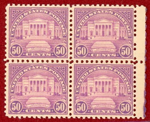 US #701, 50c Lilac, Block of 4, Mint, OG, NH, SCV $200 | eBay