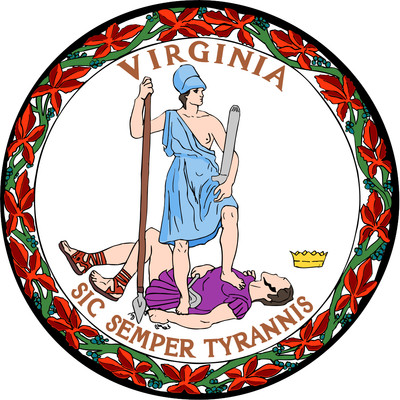Seal of the State of Virginia United States Seals Poster Art Print 36 x ...