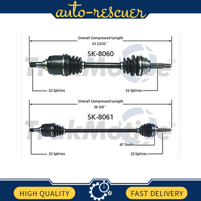 For Pontiac G3 Wave Chevy Aveo FWD 2 Front CV Axle Shafts SurTrack Set ...