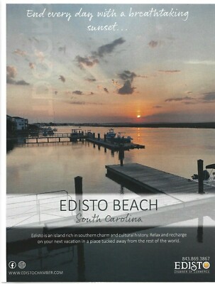 Visit Edisto Beach South Carolina Print Ad, South Carolina Tourism ...
