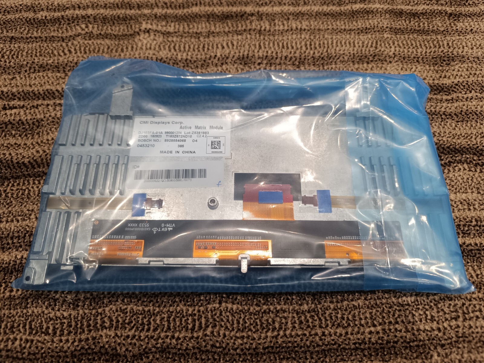 BMW LCD Display DJ103FA-01A, 6WB for F10 F11 F12 F13 F15 F16 F01 F02 ...