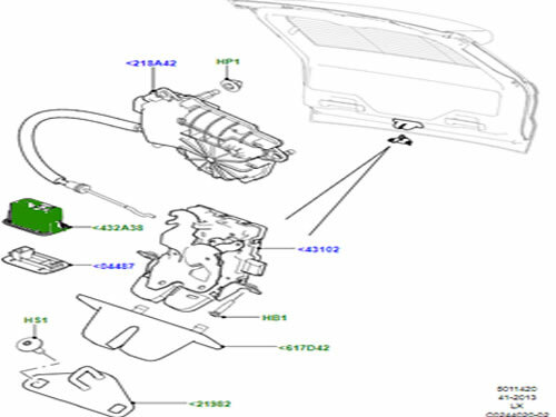 Land Rover LR040338 Genuine OEM Tail Gate Switch for sale online | eBay