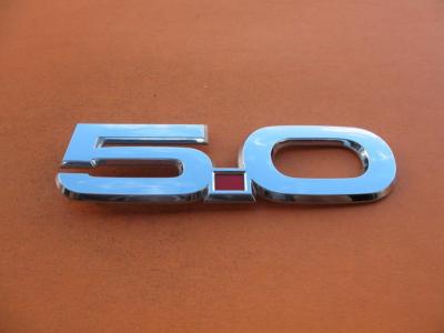 15 16 17 FORD MUSTANG 5.0 LEFT DRIVER SIDE FENDER EMBLEM LOGO BADGE ...