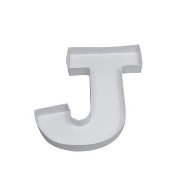 10" J Shaped Cardboard Letter Mache Chocolate Sweets Candy Container ...