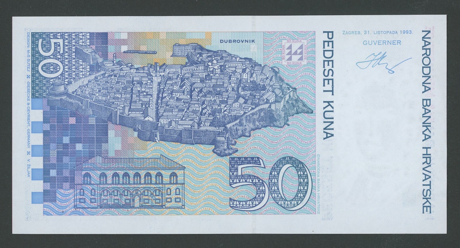 🔴 CROATIA 50 Kuna 1993 UNC Serial # A03887963C🔴SCARCE! | eBay