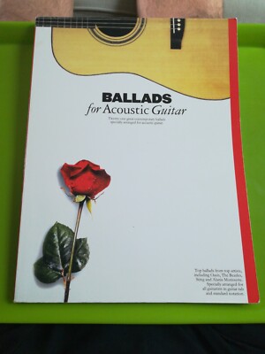 Ballads for Acoustic Guitar Music Score Book. 1998. 132 pages book | eBay