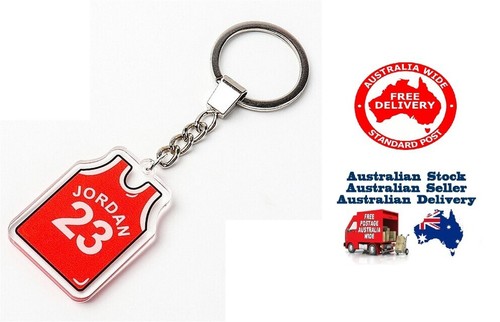 Michael Jordan 23 NBA Guernsey Double Sided Acrylic Keyring - Ltd ...