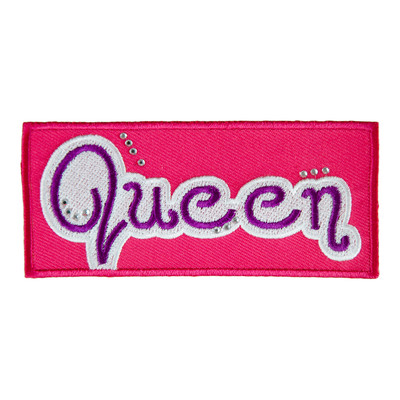 Queen Embroidered Patch With Rhinestones, Ladies Patches | eBay