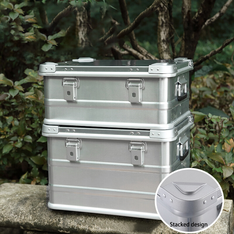 BORY Aluminum Transport Outdoor Storage Box Travel Security Case Large ...
