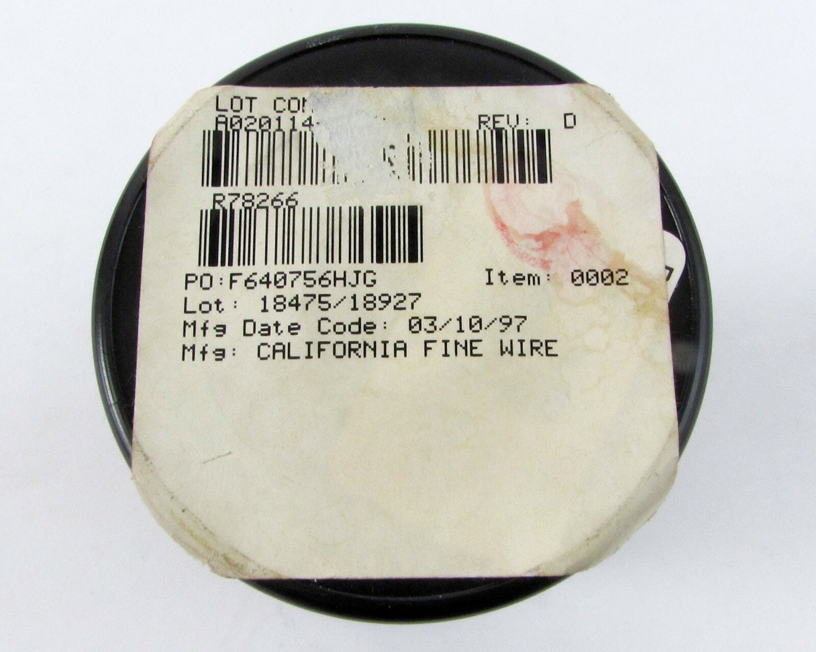 California Fine Wire Company 500ft SN Plated Copper Wire A020114-0022-C ...