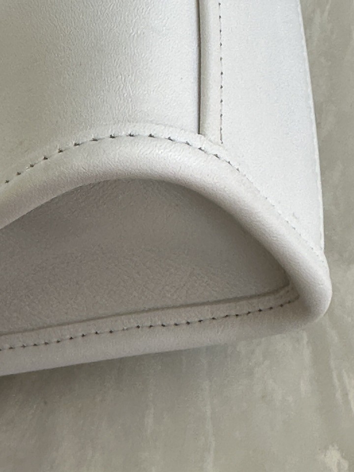 COACH VINTAGE WHITE GEOMETRIC TOP TURNLOCK MODIFIED SHOULDER BAG 9043 ...