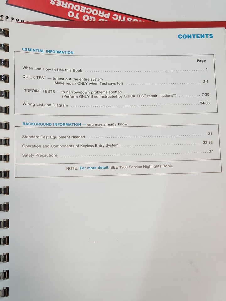 *MANUALS* Ford Rotunda T80L-50-EEC-II Electronic Engine Control System ...