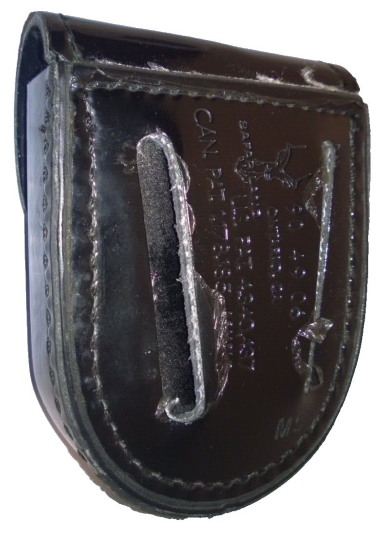 Safariland Black Handcuff Pouch Hi-Gloss w/Brass Snap | eBay