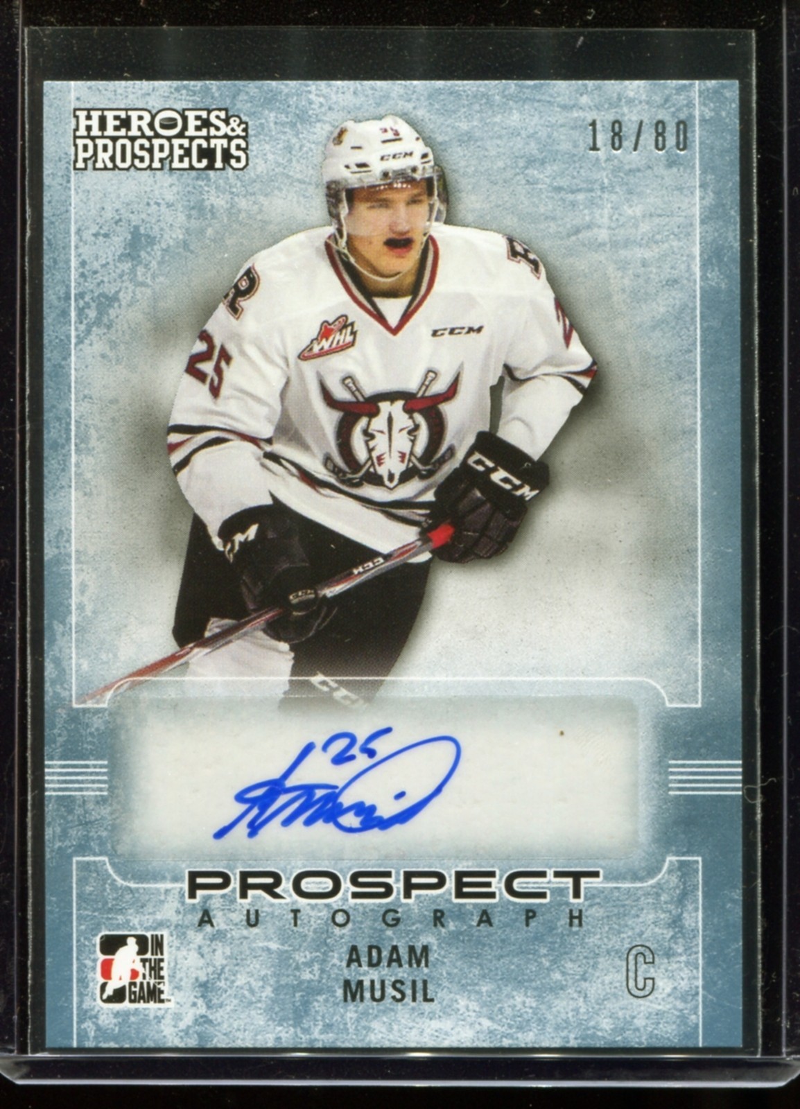 2014-15 ITG Leaf Heroes & Prospects AUTOGRAPH #02 Adam Musil 18/80 | eBay