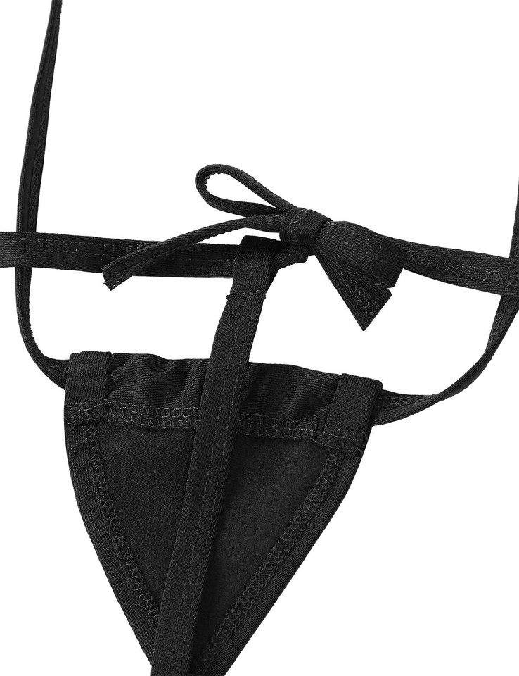Womens One-piece Micro G-string Slingshot Bikini Swimsuits Thong Beach ...