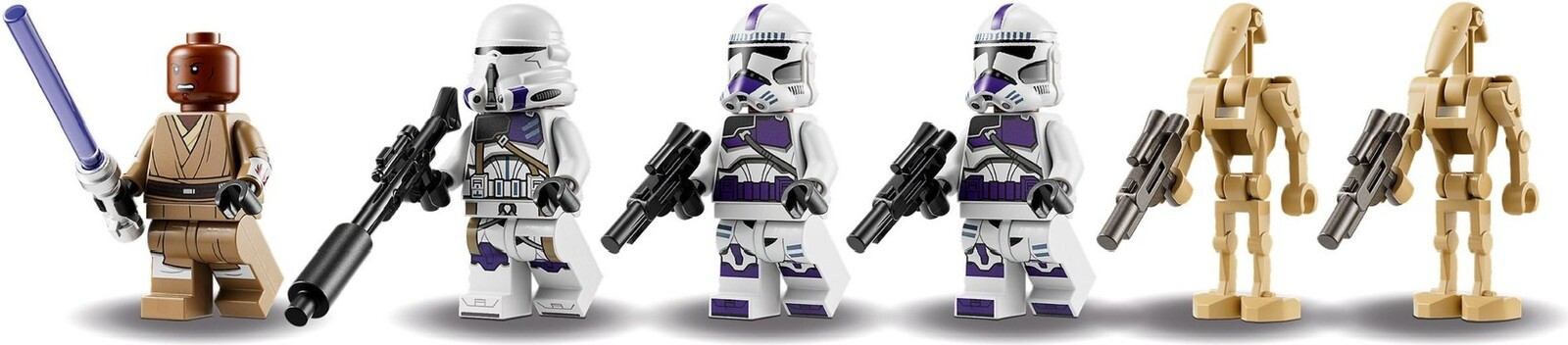 LEGO Star Wars Republic Fighter Tank 75342 Mace Windu & Purple Troopers ...