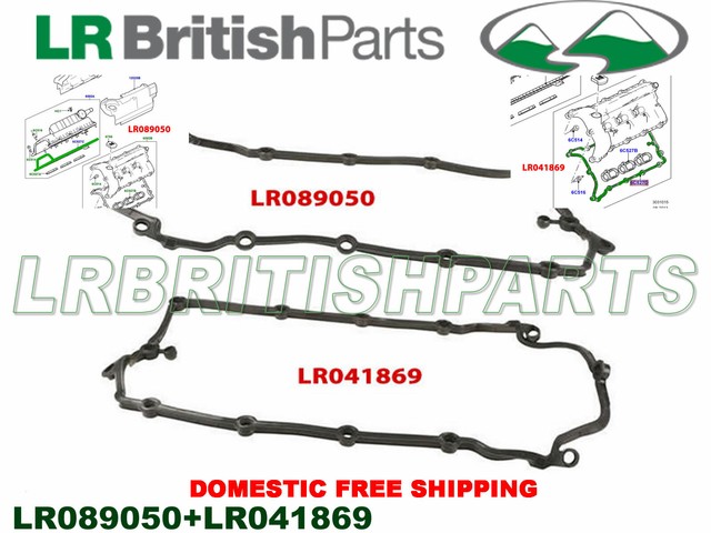 LAND ROVER VALVE COVER GASKET 3.0L SC V6 PETROL SET RH LH LR041869 ...