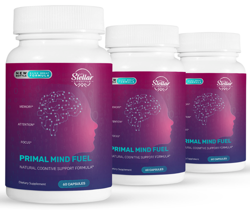 3 Pack Primal Mind Fuel, natural cognitive support helps memory-60 ...
