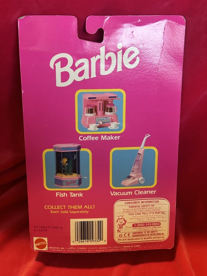 Vintage Mattel Barbie Doll Accessory 1992 Vacuum Cleaner #9312 NEW | eBay