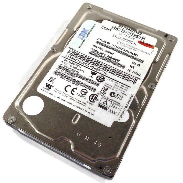 IBM 74Y6497 283GB 15 000 RPM SAS SFF Hard Drive Disk for sale online | eBay