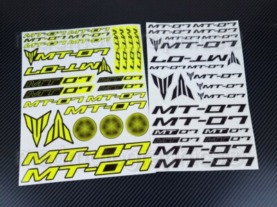 MT-07 Motorcycle Sticker Decal for Yamaha MT07 Laminated Fluorescent ...