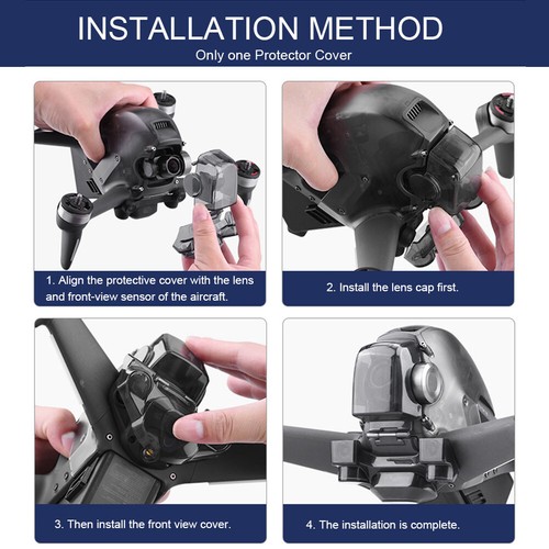 Anti-collision Drone Accessories Cap Lens Protective Cover FPV Combo ...