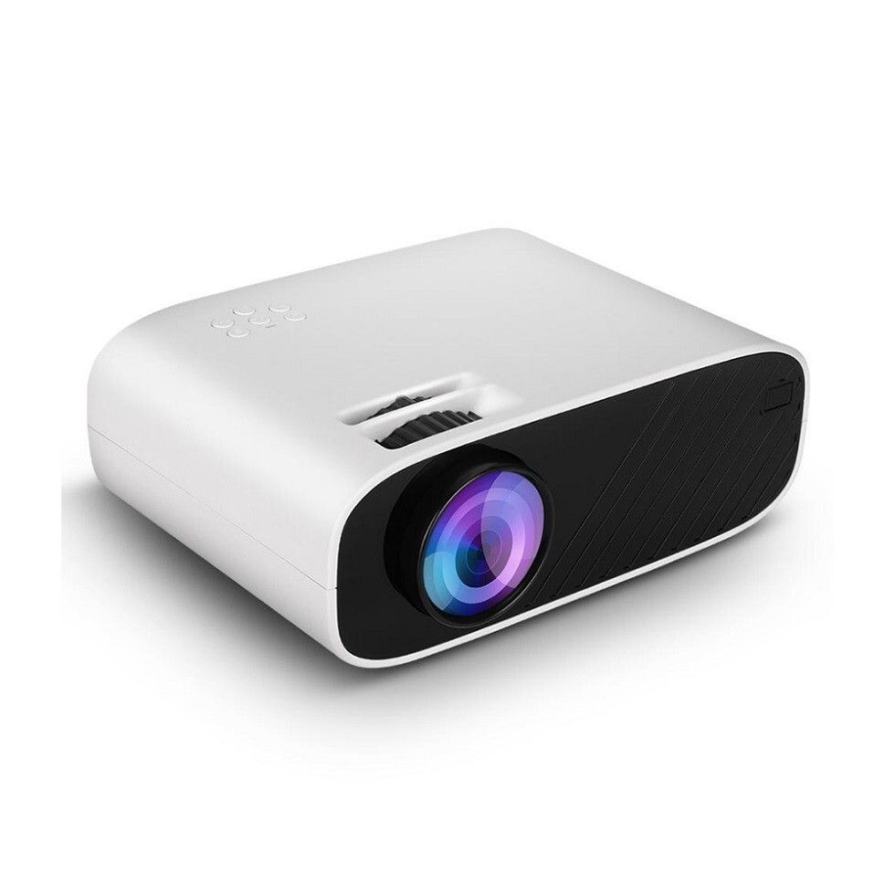 W90 Portable LED Projector | 1080p | Ultra-Slim | Wireless | White ...