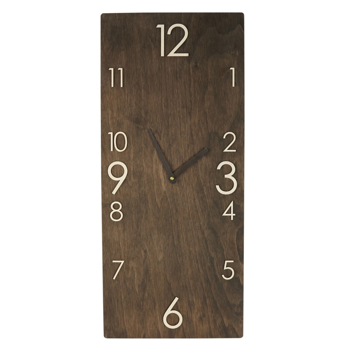 Contemporary Rectangular Wall Clocks Silver Rectangular Skeleton Wall