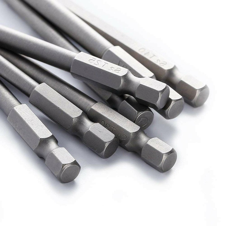 11* 75mm Tamper Proof Security Drill Bit Set Torx Screwdriver Flat Head ...