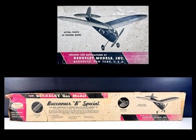 Vintage Berkeley Models Buccaneer "B" Special Balsa Model Airplane Kit ...