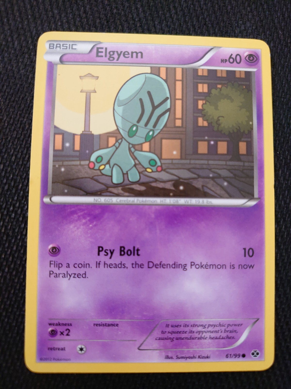 Pokémon TCG Elgyem Next Destinies 61/99 Regular Common | eBay