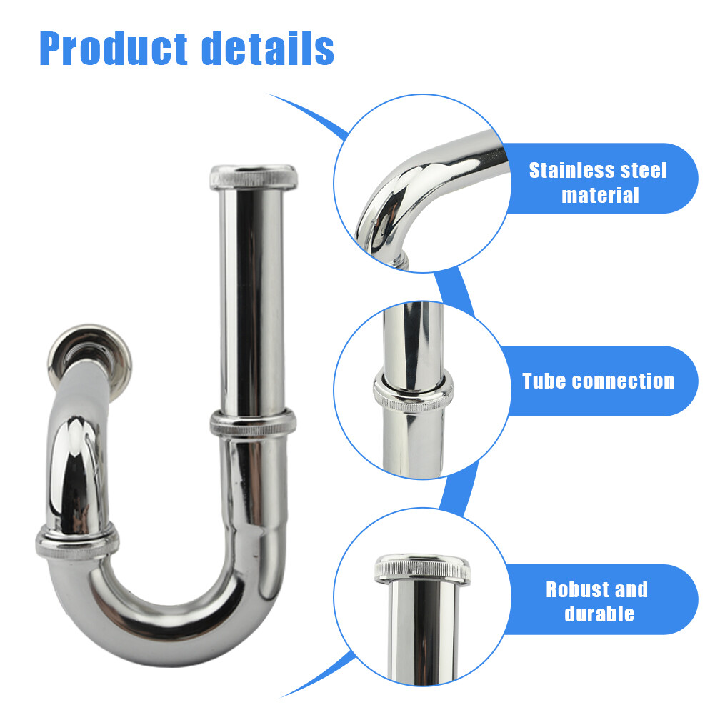 Bathroom Silver Stainless Steel Solid Siphon Wash Basin Height ...