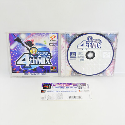 PS1 DANCE DANCE REVOLUTION 4th MIX DDR Spine * Playstation For JP ...