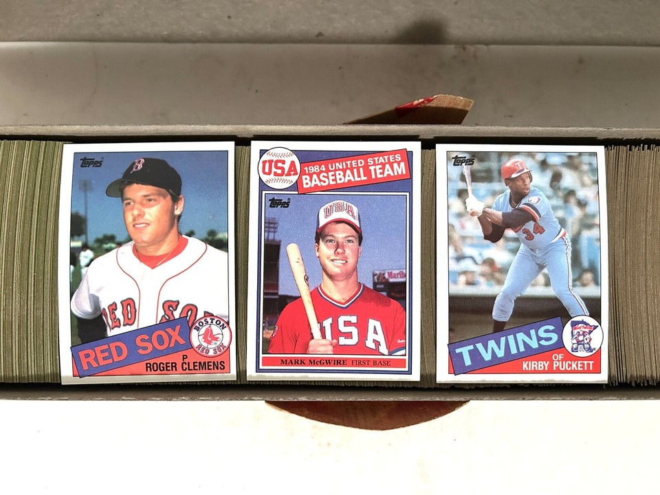 1985 Topps Baseball Complete Set In EMPLOYEE GREY BOX W/ RED SEAL SUPER ...