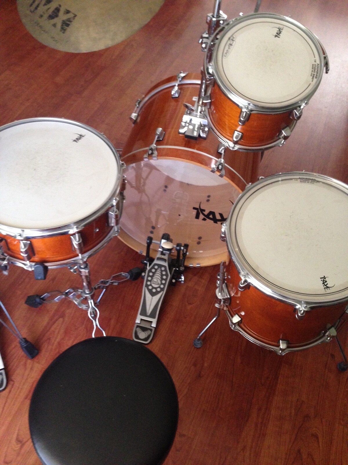 Taye 4 piece studio maple drum kit. | eBay