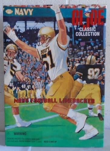 GI Joe 12” Navy Football Linebacker Caucasian Classic Collection Sealed ...