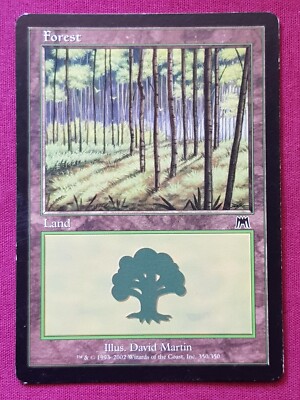 Magic The Gathering ONSLAUGHT FOREST 350 land card MTG | eBay Australia