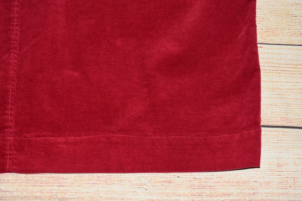 NWT LAURA SCOTT PLUS 3X RED MAGENTA MAROON CORDUROY ELASTIC WAIST KNEE ...