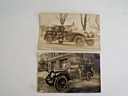Two VTG RPPCs of Auto Fire Trucks, Middletown, CT (C. 1909) | eBay