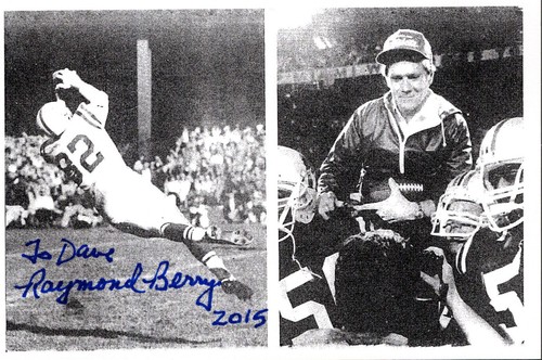 RAYMOND BERRY HAND SIGNED 3x5 PHOTO+COA BALTIMORE COLTS TO DAVE | eBay