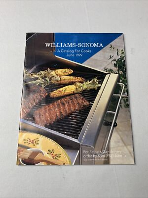 Vintage Williams Sonoma Catalog June 1999 - Cooking, Baking Catalog ...