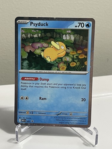 Pokémon TCG Mega Evolutions Psyduck 007 - Golduck 008 Black Star Promo ...