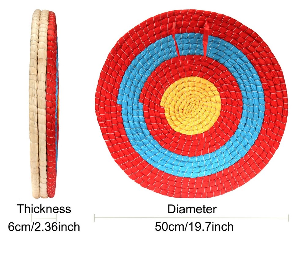 Archery Targets Traditional Solid Straw Round Archery Target Shooting ...